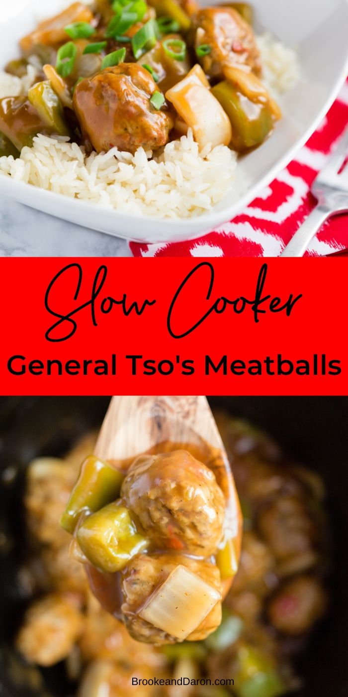 Healthier Slow Cooker General Tso's Chicken Meatball Recipe