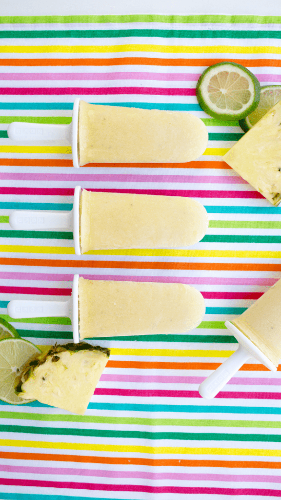 Tropical Fruit Filled Healthy Popsicles For a Hot Summer Day!