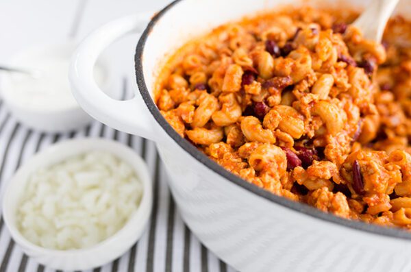 One Pot Cheesy Turkey Chili Mac – Our Farmer House | Dream, Build, and ...