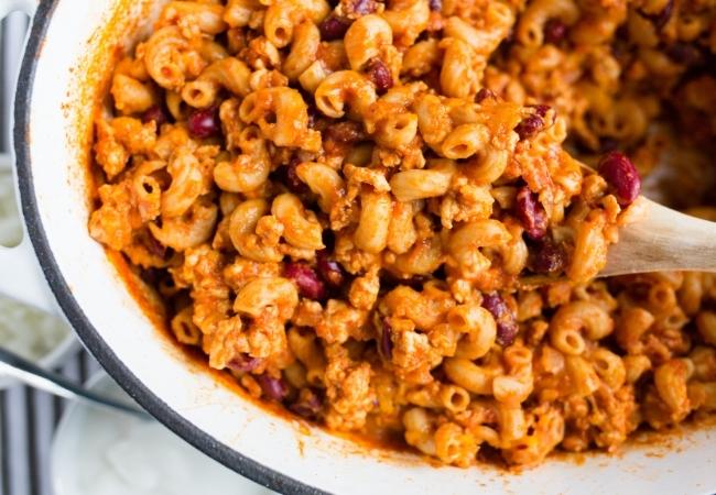 One Pot Cheesy Turkey Chili Mac – Our Farmer House | Dream, Build, and ...