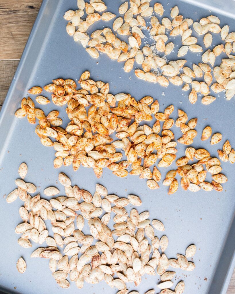 Easy Roasted Pumpkin Seeds with 3 Flavor Options